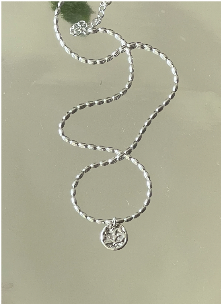 Silver 925 Melted coin chain